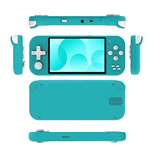 TEYE Powkiddy X20 Mini Handheld Game Console Built-in 2,000 Games, 8G 4.3-inch HD Screen Retro Electronic Gaming Console for Kids Adults - Blue