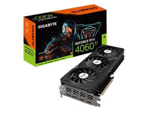 gigabyte gv-n406tgaming oc-8gd geforce rtx 4060 ti gaming oc 8g graphics card, 3x windforce fans, 8gb 128-bit gddr6, video card