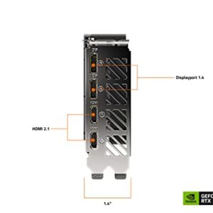 Gigabyte GV-N406TEAGLE-8GD GeForce RTX 4060 Ti Eagle 8G Graphics Card, 3X WINDFORCE Fans, 8GB 128-bit GDDR6, Video Card