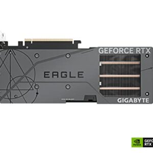 Gigabyte GV-N406TEAGLE-8GD GeForce RTX 4060 Ti Eagle 8G Graphics Card, 3X WINDFORCE Fans, 8GB 128-bit GDDR6, Video Card