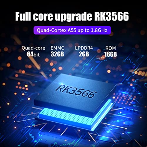 RG353P Handheld Game Console Linux+Android 11 RK3566 Game Player 3.5'' IPS Screen 64G TF Card Preload 4452 Classic Games 3500mAh Battery Compatible with 5G WiFi 4.2 Bluetooth