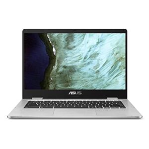 asus chromebook c423 14.0" fhd (1920x1080) nanoedge display laptop - intel celeron n3350 processor, 4gb ram, 64gb emmc storage, chrome os - silver, c423na-is44f (renewed)