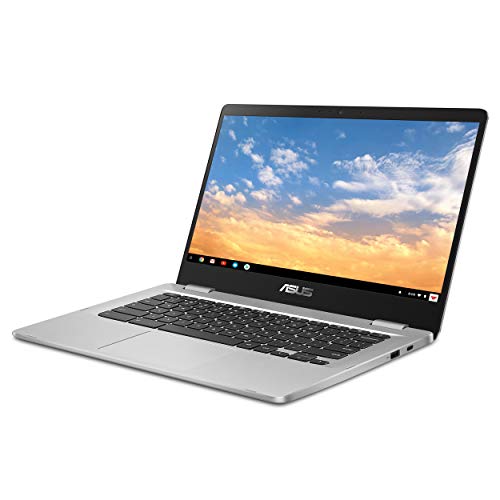 ASUS Chromebook C423 14.0" FHD (1920x1080) NanoEdge Display Laptop - Intel Celeron N3350 Processor, 4GB RAM, 64GB eMMC Storage, Chrome OS - Silver, C423NA-IS44F (Renewed)