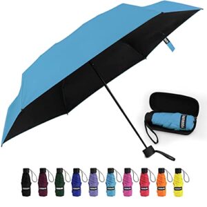 yoobure small mini umbrella with case light compact design perfect for travel lightweight portable parasol outdoor sun&rain umbrellas