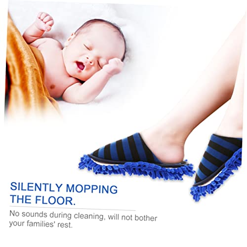 STOBAZA 1 Pair Household Cleaner Microfiber Slippers Pantumblas De Mujer Floor Cleaning Mop Clean Dusting Slippers Hair Cleaners Slippers Dust Cleaning Slipper Clean Slippers Sandals Sock