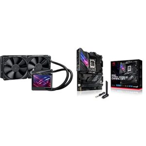 asus rog ryujin ii 240 rgb all-in-one liquid cpu cooler 240mm radiator & rog strix z690-e gaming wifi 6e lga 1700(intel 12th gen) atx gaming motherboard