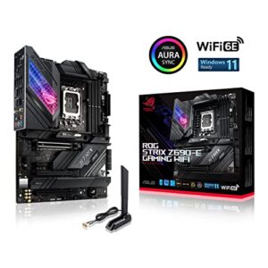 ASUS ROG Ryujin II 240 RGB All-in-one Liquid CPU Cooler 240mm Radiator & ROG Strix Z690-E Gaming WiFi 6E LGA 1700(Intel 12th Gen) ATX Gaming Motherboard