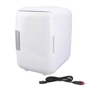 Demeras Portable Mini Fridge, Mini Fridge Wide Application Small Portable for Food(White)