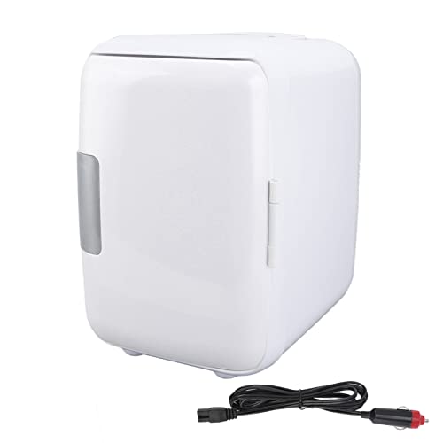 Demeras Portable Mini Fridge, Mini Fridge Wide Application Small Portable for Food(White)