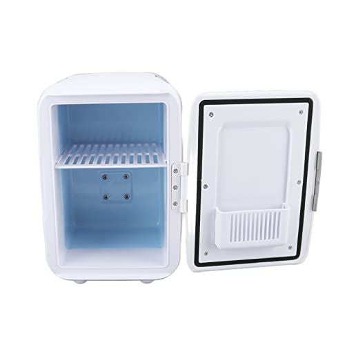 Demeras Portable Mini Fridge, Mini Fridge Wide Application Small Portable for Food(White)