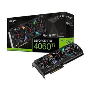 pny geforce rtx™ 4060 ti 8gb xlr8 gaming verto rgb triple fan graphics card dlss 3