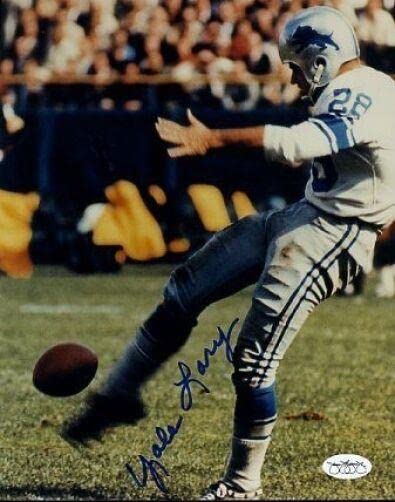 Yale Lary Lions Signed Jsa Cert Sticker 8x10 Photo Autograph Authentic - Autographed NFL Photos