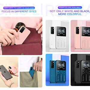 Tuanzi SOYES S10P Mini Card Phone Unlocked 2G GSM Quad Band Mini Mobile Phones 400mAh 1.54 "IPS Color MTK6261M Cellphone Ultra-Thin Fashion Small Size Kids Cell Phones (Pink-S10P)