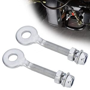 10mm m8 chain axle adjuster, compatible with 50cc 70cc 90cc 110cc 125cc 250cc buyang taotao kazuma chinese coolster peace atv 4 wheeler quad dirt bike parts