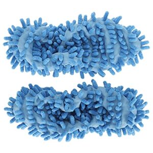 Mop Slippers Shoes Cover, 10Pcs Chenille Mop Slippers Multifunction Floor Cleaning Shoes Dust Cleaner Accessory(Blue)