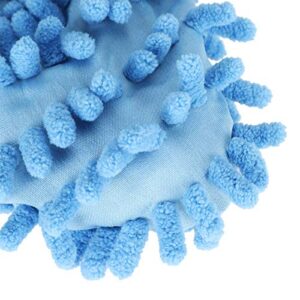 Mop Slippers Shoes Cover, 10Pcs Chenille Mop Slippers Multifunction Floor Cleaning Shoes Dust Cleaner Accessory(Blue)