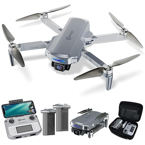 Contixo F28 Pro 4K Camera Drone - FHD Video Drone with GPS Control Selfie Mode, Follow Me, Way Point Orbit Mode and Up to 2 x 25 Mins Flight Time FPV Long Distance Helicopter with Carrying Case for Adults Kids Gift