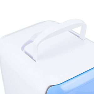 Portable Mini Fridge, Mini Fridge Detachable Partition Small Portable for Food(Blue)