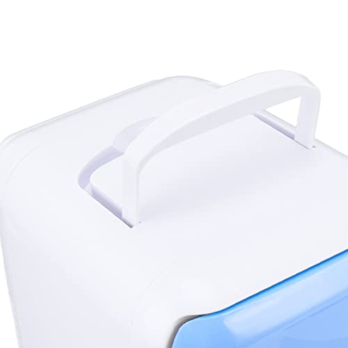 Portable Mini Fridge, Mini Fridge Detachable Partition Small Portable for Food(Blue)