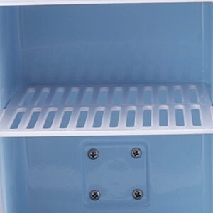 Portable Mini Fridge, Mini Fridge Detachable Partition Small Portable for Food(Blue)