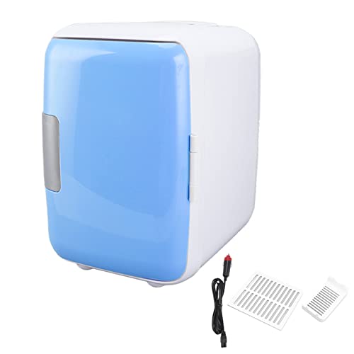 Portable Mini Fridge, Mini Fridge Detachable Partition Small Portable for Food(Blue)