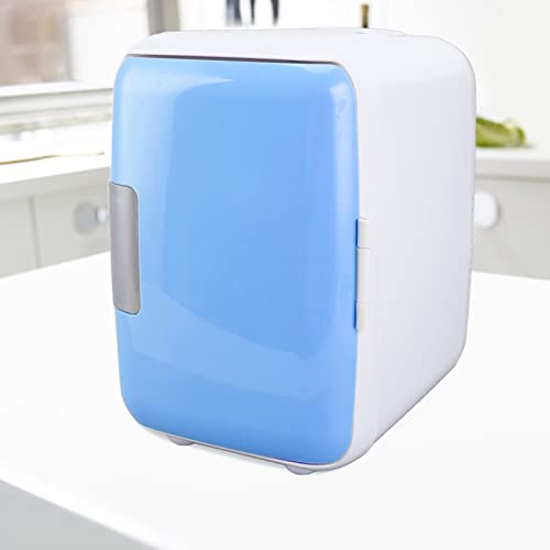 Portable Mini Fridge, Mini Fridge Detachable Partition Small Portable for Food(Blue)