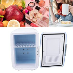 Portable Mini Fridge, Mini Fridge Detachable Partition Small Portable for Food(Blue)