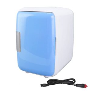 Portable Mini Fridge, Mini Fridge Detachable Partition Small Portable for Food(Blue)