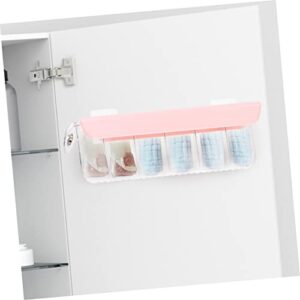 Zerodeko Wall-mounted Storage Box Clothes Organizer Rack Clear Organizer Box Hanging Drawers for Closet Socks Wall Mounted Drawer Sock Organizer Hanging Panties Organizer Wall Sock Holder