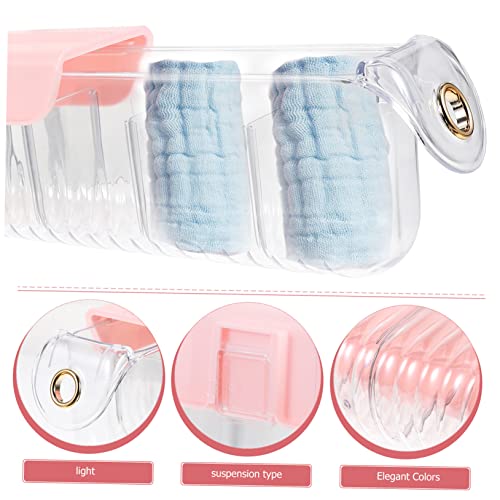 Zerodeko Wall-mounted Storage Box Clothes Organizer Rack Clear Organizer Box Hanging Drawers for Closet Socks Wall Mounted Drawer Sock Organizer Hanging Panties Organizer Wall Sock Holder