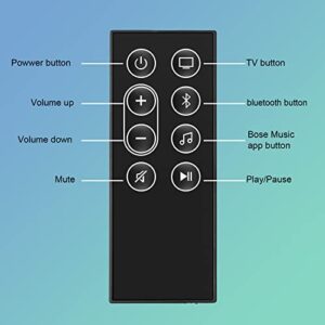 Bluetooth Remote Control Replacement for Bose Smart Soundbar 300 and Bose Smart Soundbar 600 with CR2025 Battery