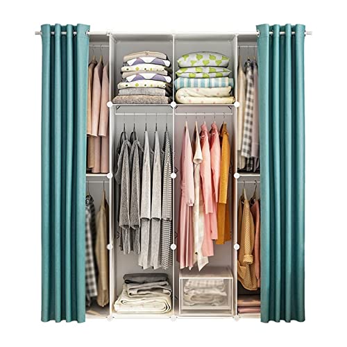 LHLLHL Non Woven Wardrobes Bedroom Closets Storage Cabinet Wardrobes Armoire Wardrobe Furniture (Color : D, Size : 124x47x139cm)