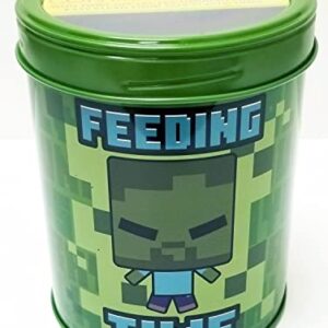 The Tin Box Company Minecraft Food Safe, BPA Free - Snack Container w/Screw Top