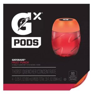 Gatorade Gx Hydration System, Non-Slip Gx Squeeze Bottles Or Gx Sports Drink Concentrate Pods Essentially for Southern Basics (4 Count) Fruit Punch