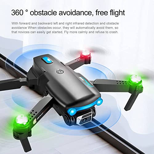 Foldable Drone with 4K Dual HD FPV Camera, S98 Pro Mini Remote Control Quadcopter RC Toys Gifts for Adults Kids, with Optical Fl-ow Localization, Altitude Hold, Headless Mode, One Key Start