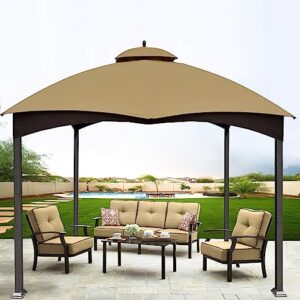 SCOCANOPY Beige Ripstop Replacement Top for Lowe's Allen Roth 10X12 Gazebo Model #GF-12S004B-1