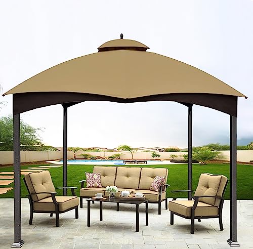 SCOCANOPY Beige Ripstop Replacement Top for Lowe's Allen Roth 10X12 Gazebo Model #GF-12S004B-1