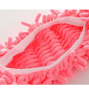 1pc Chenille Mopping Dust Slipper Washable Reusable Shoe Cover Foot Dust Hair Cleaner for Cleaning Floor Sweeping Slippers