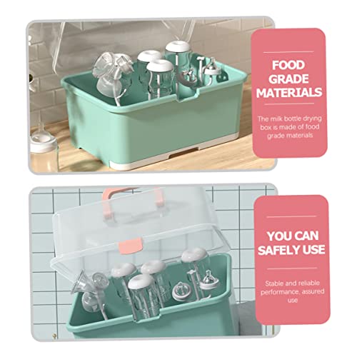 Nursing Bottle Holder Feeding Bottle Storage Box Portable Clothes Drying Rack Pacifier Container Dish Drying Rack Baby Bottle Drying Rack Nursing Bottle Storage Box Drying Box