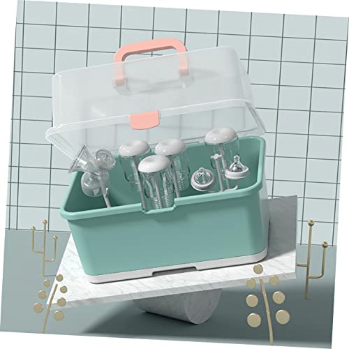 Nursing Bottle Holder Feeding Bottle Storage Box Portable Clothes Drying Rack Pacifier Container Dish Drying Rack Baby Bottle Drying Rack Nursing Bottle Storage Box Drying Box