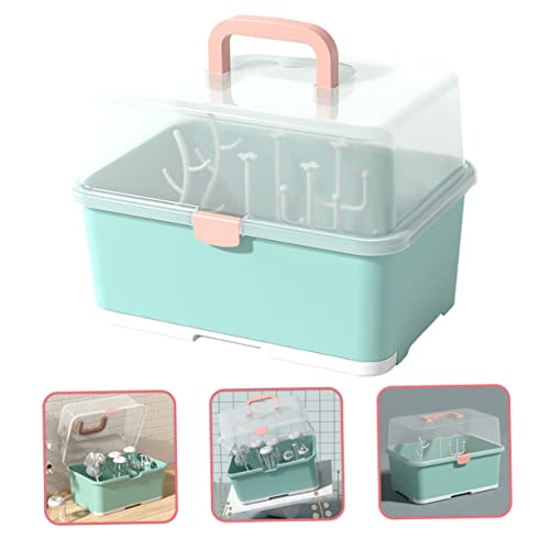 Nursing Bottle Holder Feeding Bottle Storage Box Portable Clothes Drying Rack Pacifier Container Dish Drying Rack Baby Bottle Drying Rack Nursing Bottle Storage Box Drying Box