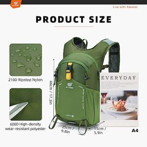 SKYSPER Small Hiking Backpack - 15L Travel Daypack Lightweight Bag Water Resistant Hiking Backpacks for Women Men