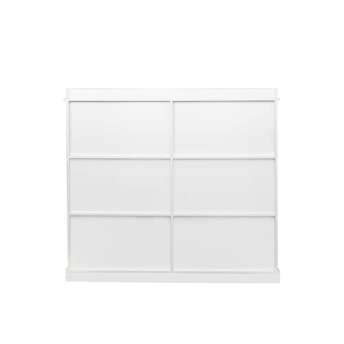 PKUGU 10 Cubes Storage Organizer, 3-Tier Open Bookcase, Modern White Bookshelf, Floor Standing Storage Shelves, Vertical Cabinet Bookcases, Tall Display Cabinet Rack, Living Room, Study, Office