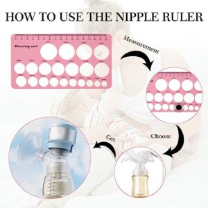 Nipple Ruler Nipple Measurement Tool for Flanges Flange Size Measure for Nipples Nipple Rulers for Flange Sizing Measurement Tool Nipple Sizer for Flanges Breast Pumping Silicone Nipple Ruler Tools