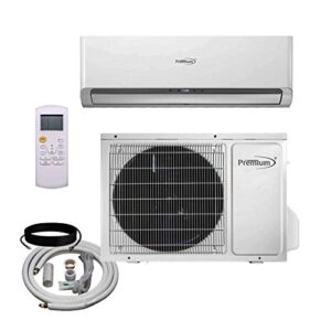 premium levella mini split air conditioner heat pump, 9000 btu up to 36000 btu 110v or 220v compatible with alexa, white (9000 btu 110v/120v)