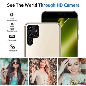 Xgody X60 4G LTE Smartphone Unlocked, 6 Inch QHD Waterdrop Screen, 2GB RAM+16GB ROM, Dual Sim Slots Android Cell Phone, 5MP+5MP Camera, Face Unlock, 3000mAh, AT&T/T-Mobile Smart Phones (Gold)