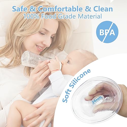 Breast Pump,Onlyeah Wearable Breast Pump Electric Breast Pump Hands Free Portable Breast Feeding Pumps,3 Modes-9 Levels Painless Low Noise Touch Screen Baby Pump with 2 Pack