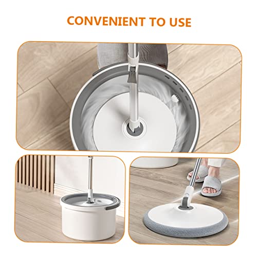 DOITOOL Disc Mop Cleaning Mop Window Glass Cleaner Household Cleaner Floor Dry Mop Cleaning Round Mop Round Mirror Floor Mop Wet Dry Mop for Floor Cleaning Floor Cleaning Mop to Rotate