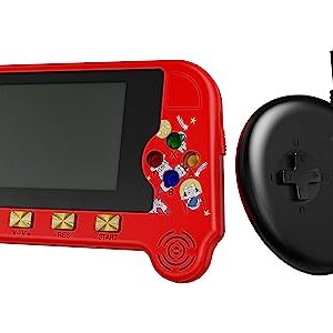 TimeMax Portable Handheld Game Consoles Video Games for Kids and Adults 3.2-inch Screen 500 Preloaded Classic Retro Games Built-in Battery 2-Player Controller TV Connection (Red)…