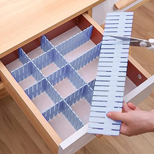 Hongyo Drawer Dividers - 4pcs Adjustable Drawer Organize, Storage Organizer Separator For Socks, Underwear, Makeup, Kitchen, Bedroom, Dresser